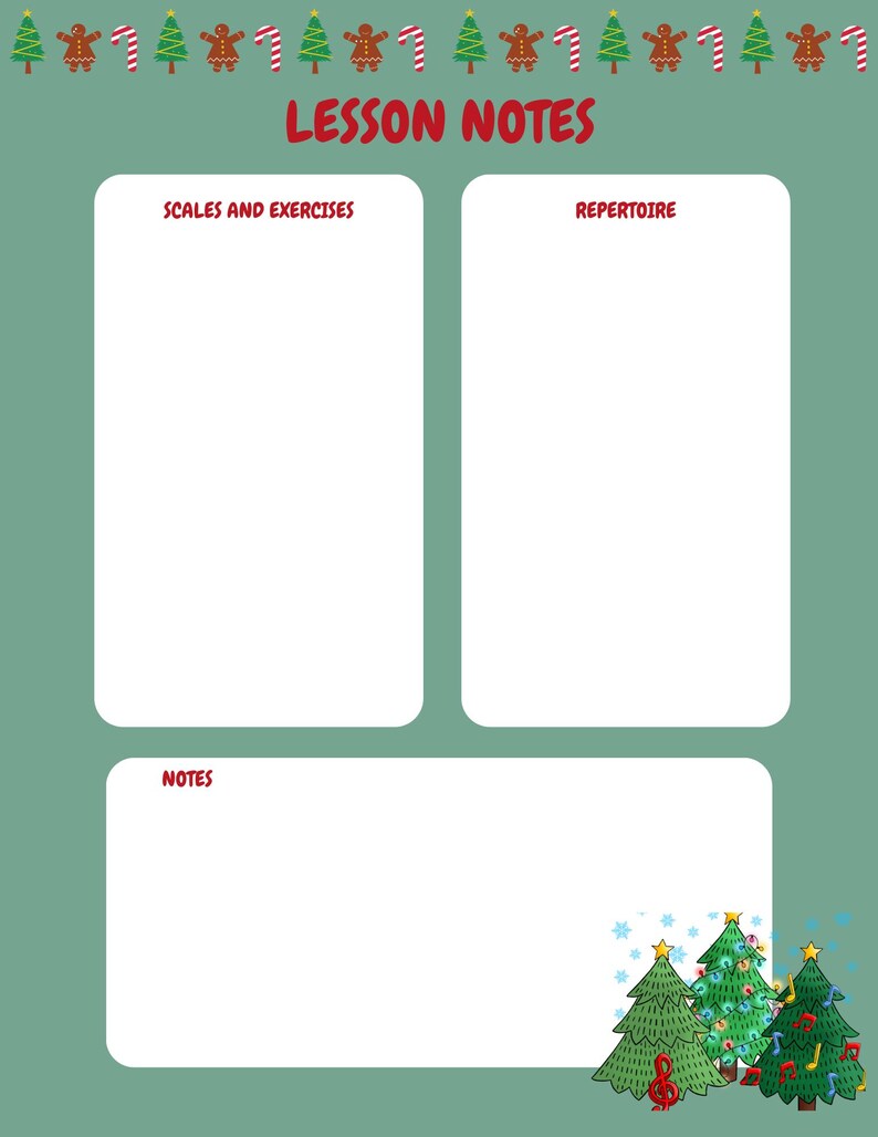 Music Lesson Practice Charts Lesson Notes Music Lesson Piano Lesson ...