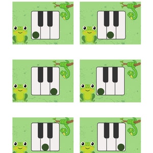 Frog Piano Keys Piano Lesson Group Piano Music Lesson Homeschool Music ...