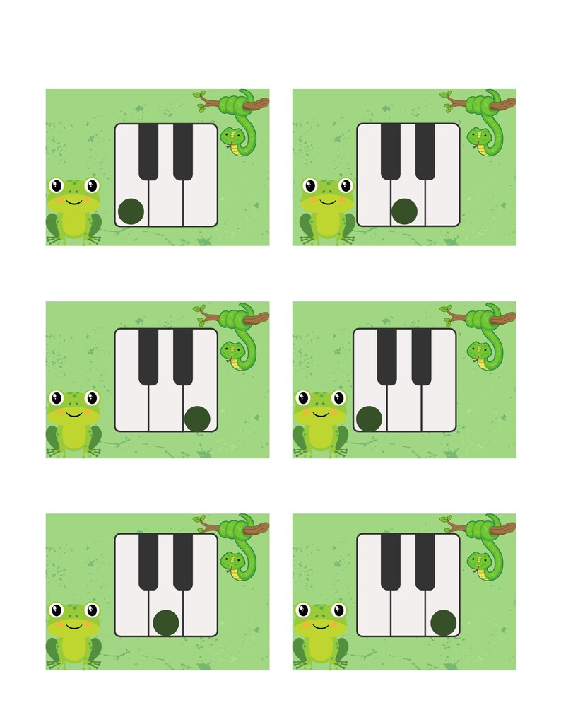 Frog Piano Keys Piano Lesson Group Piano Music Lesson Homeschool Music ...