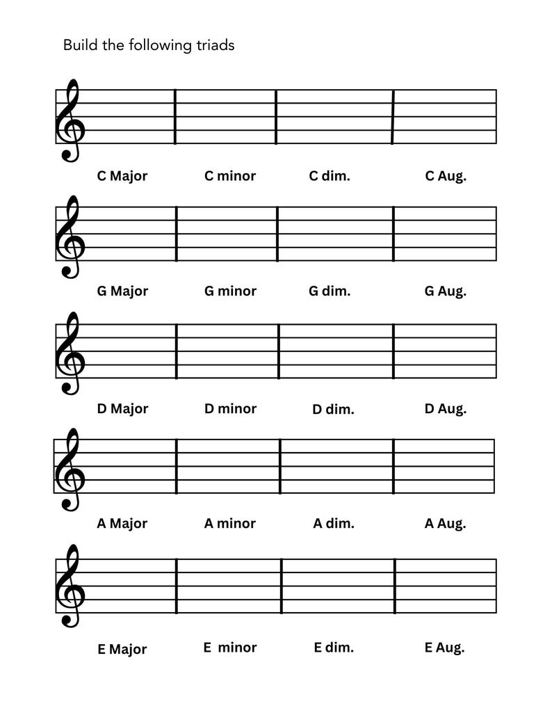 Music Theory Worksheets Homeschool Music Piano Worksheets Music ...