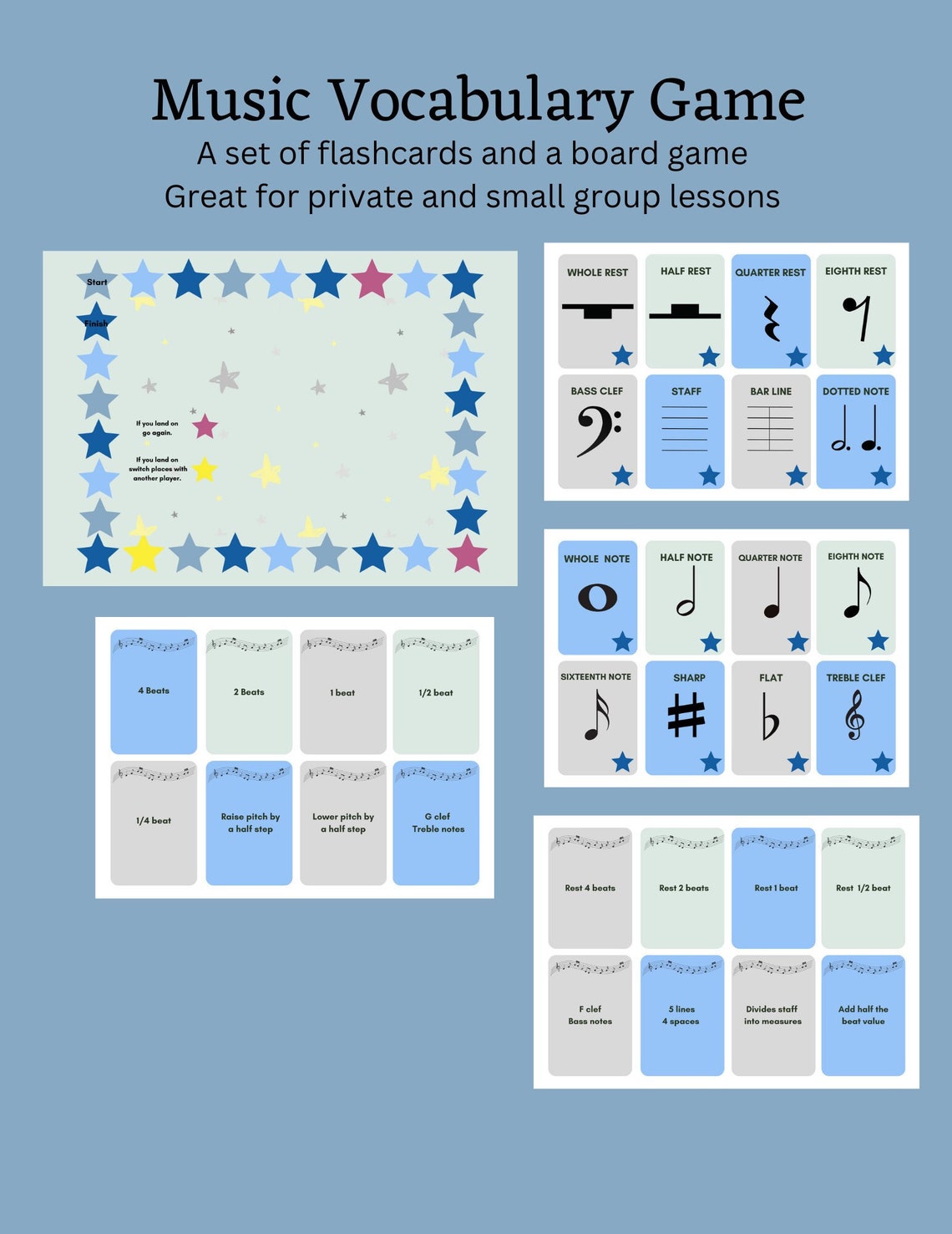 Music Vocabulary Game Piano Game Piano Flashcards Music Lessons Piano ...