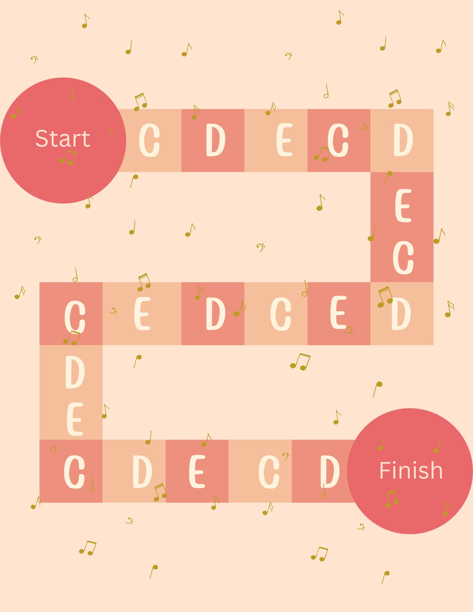 Piano Keys and Letters Piano Game Music Game Music Theory Game ...