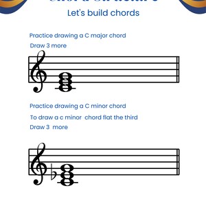 Piano Worksheets Building Chords Music Worksheets Homeschool Worksheets ...