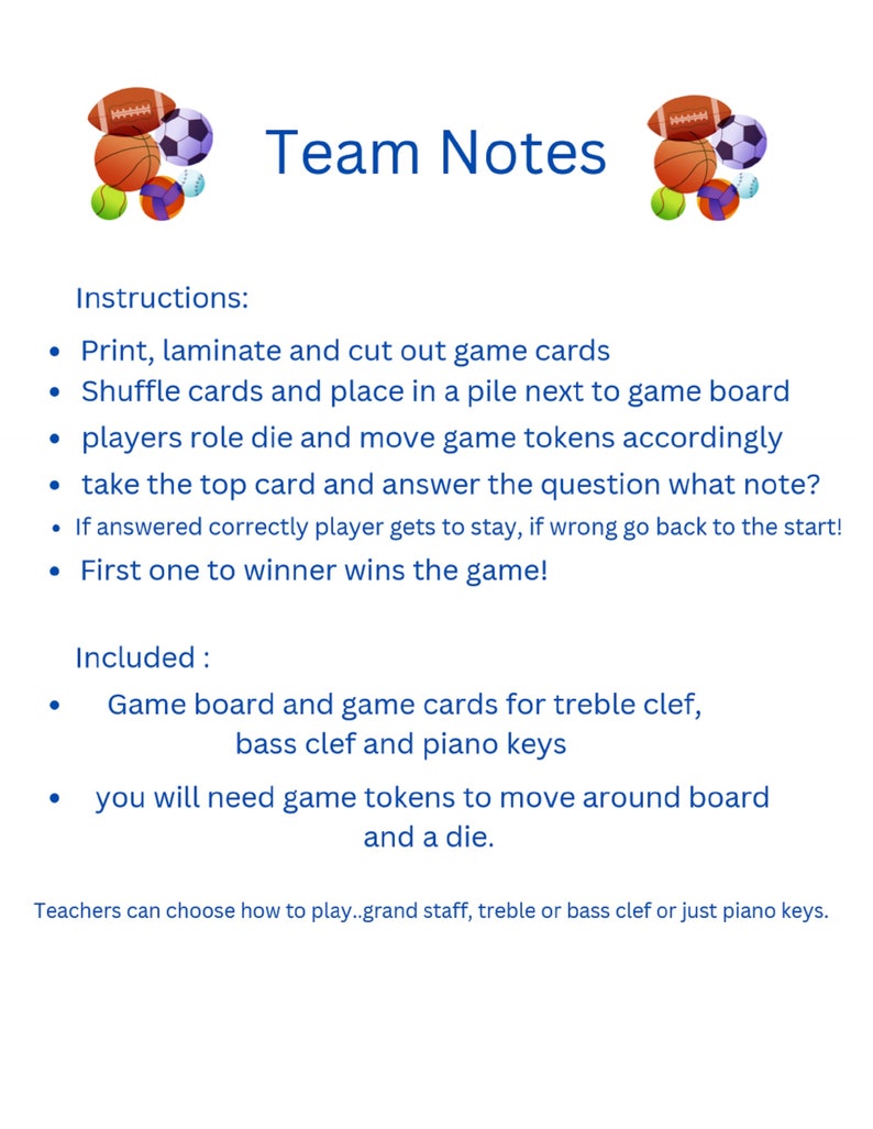 Team Notes Music Education Piano Lessons Group Piano Lessons Music ...