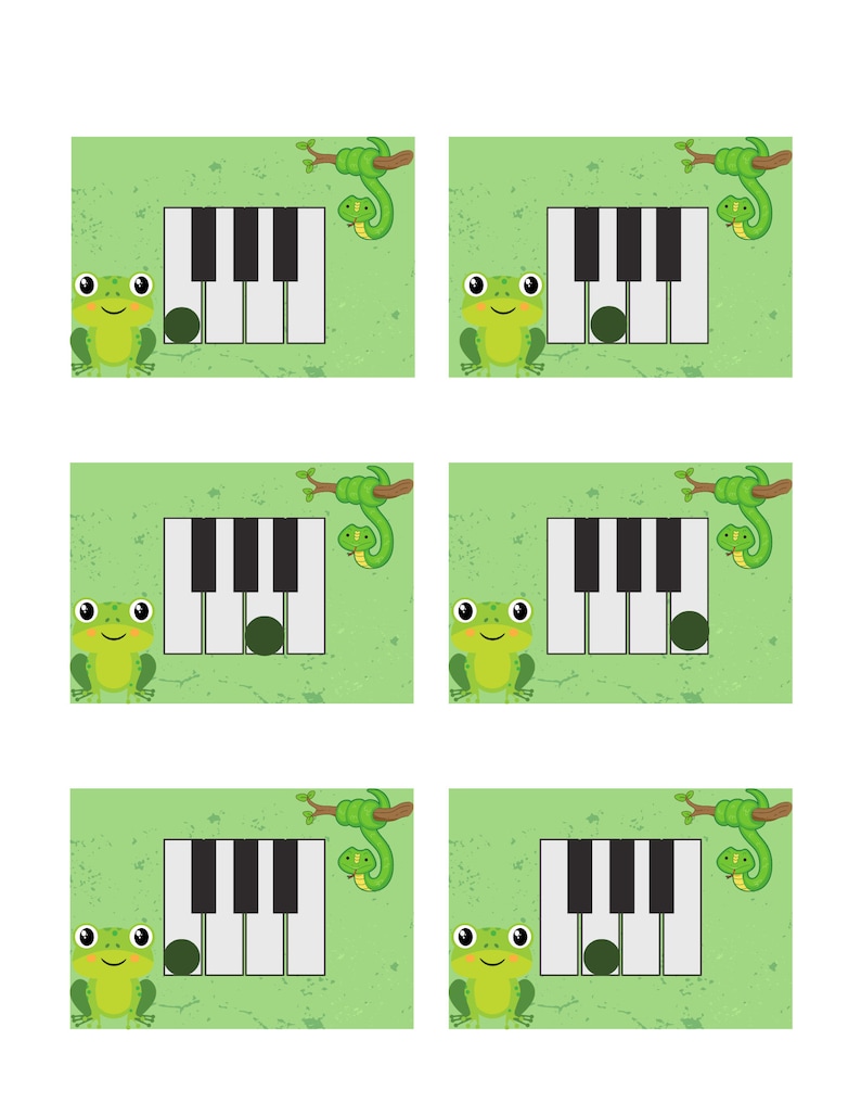 Frog Piano Keys Piano Lesson Group Piano Music Lesson Homeschool Music ...