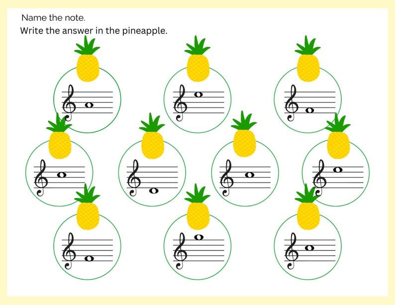 Music Theory Worksheets Music Printable Piano Homework Music Lesson ...