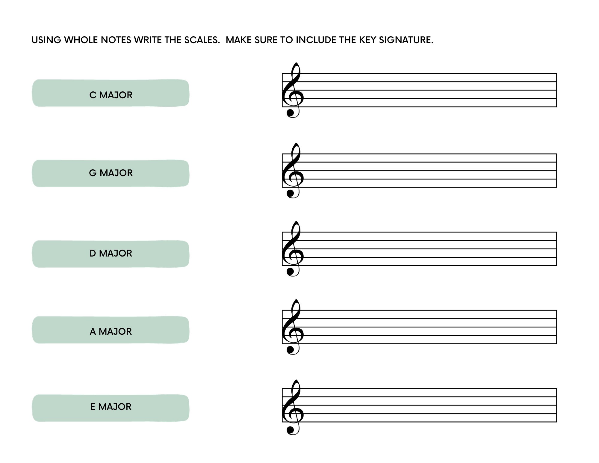 Music Worksheets Piano Lessons Homeschool Worksheets Music Theory Piano ...
