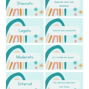 Music Vocabulary Flashcards Piano Lessons Music Lessons Homeschool ...