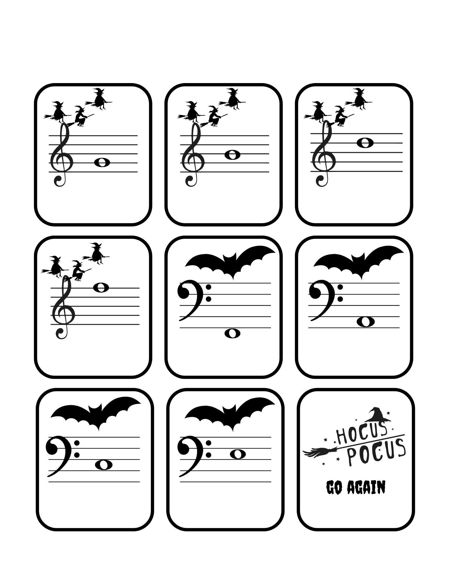 Halloween Music Game Music Activity Group Piano Lessons Music Class ...