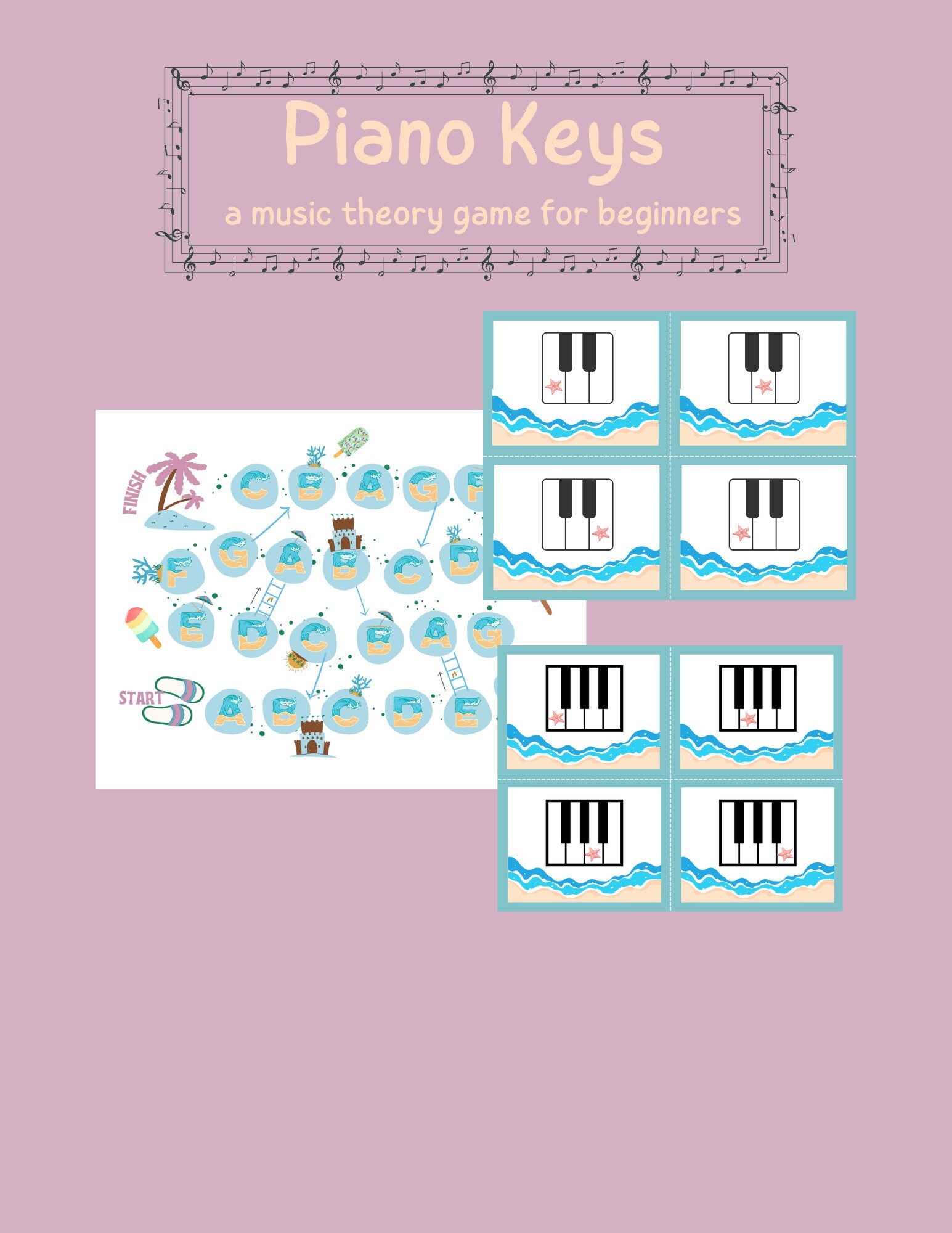 Piano Game Music Education Music Theory Game Piano Activity Group Piano ...