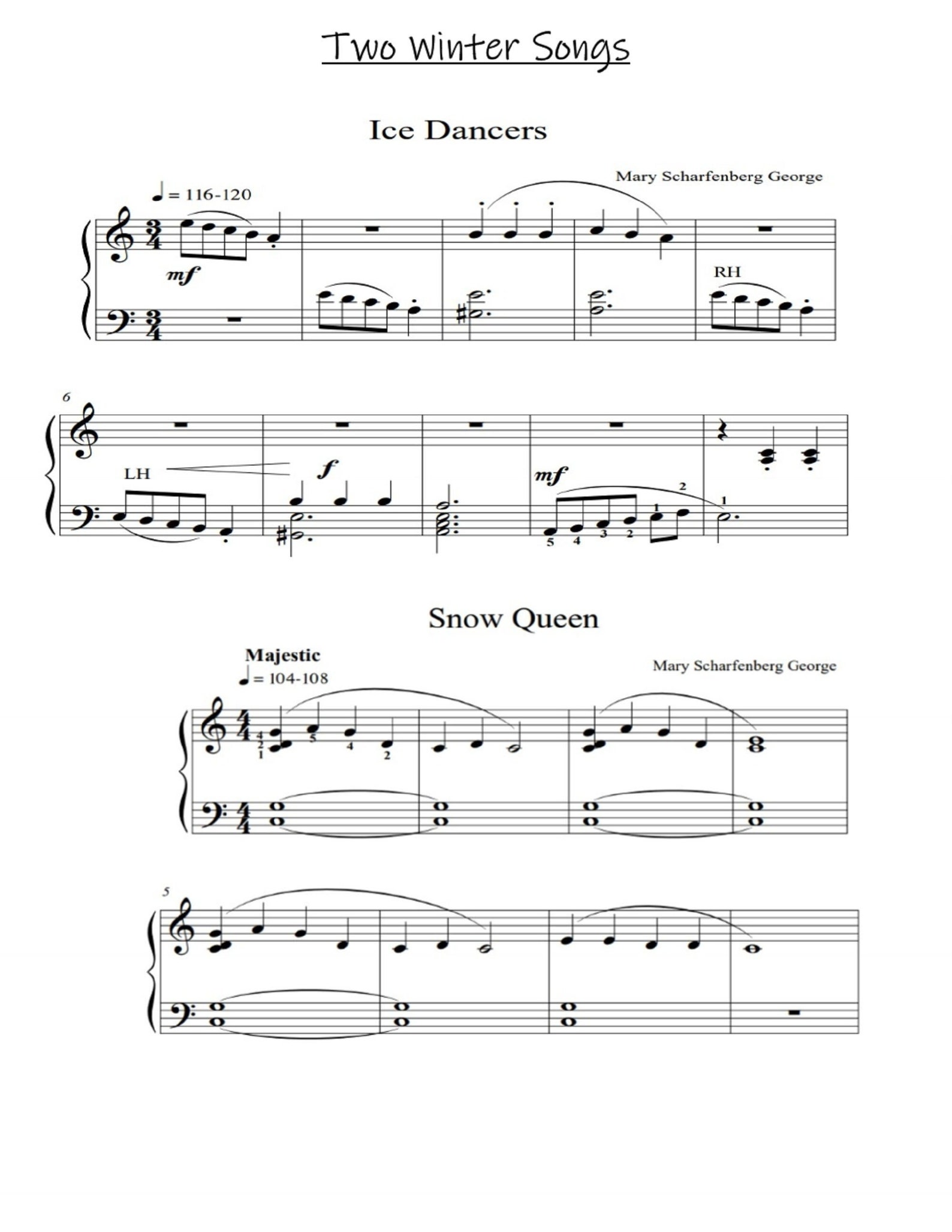 Winter Solos Piano Solos Piano Sheet Music Piano Lessons Piano Teacher ...