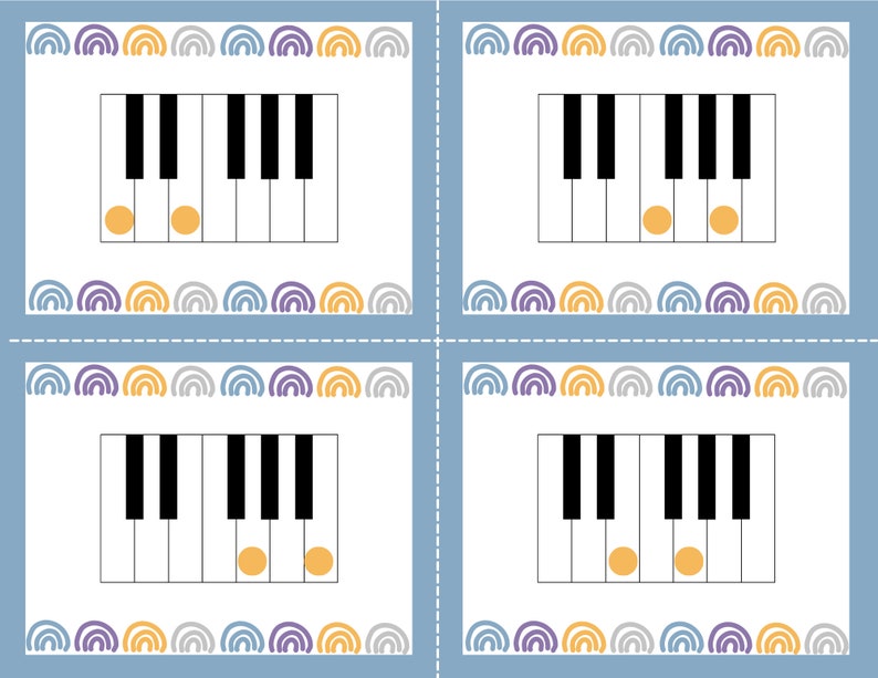 Piano Key Steps and Skips Music Theory Game Group Lessons Piano Lesson ...