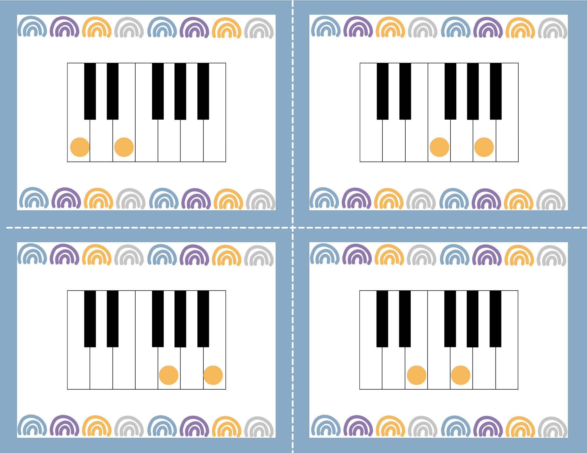 Piano Key Steps and Skips Music Theory Game Group Lessons Piano Lesson ...