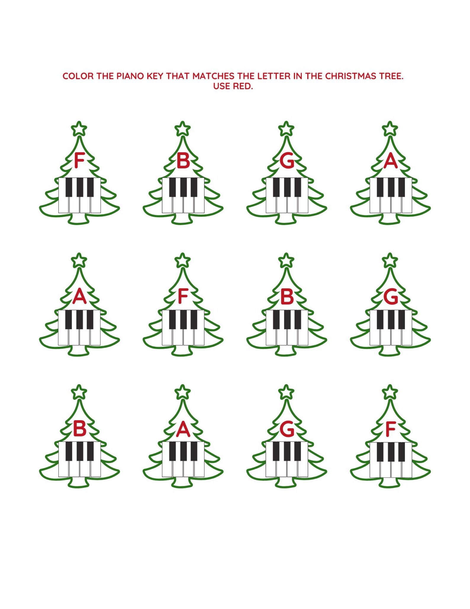 Christmas Music Worksheets Coloring Worksheets Piano Worksheets ...