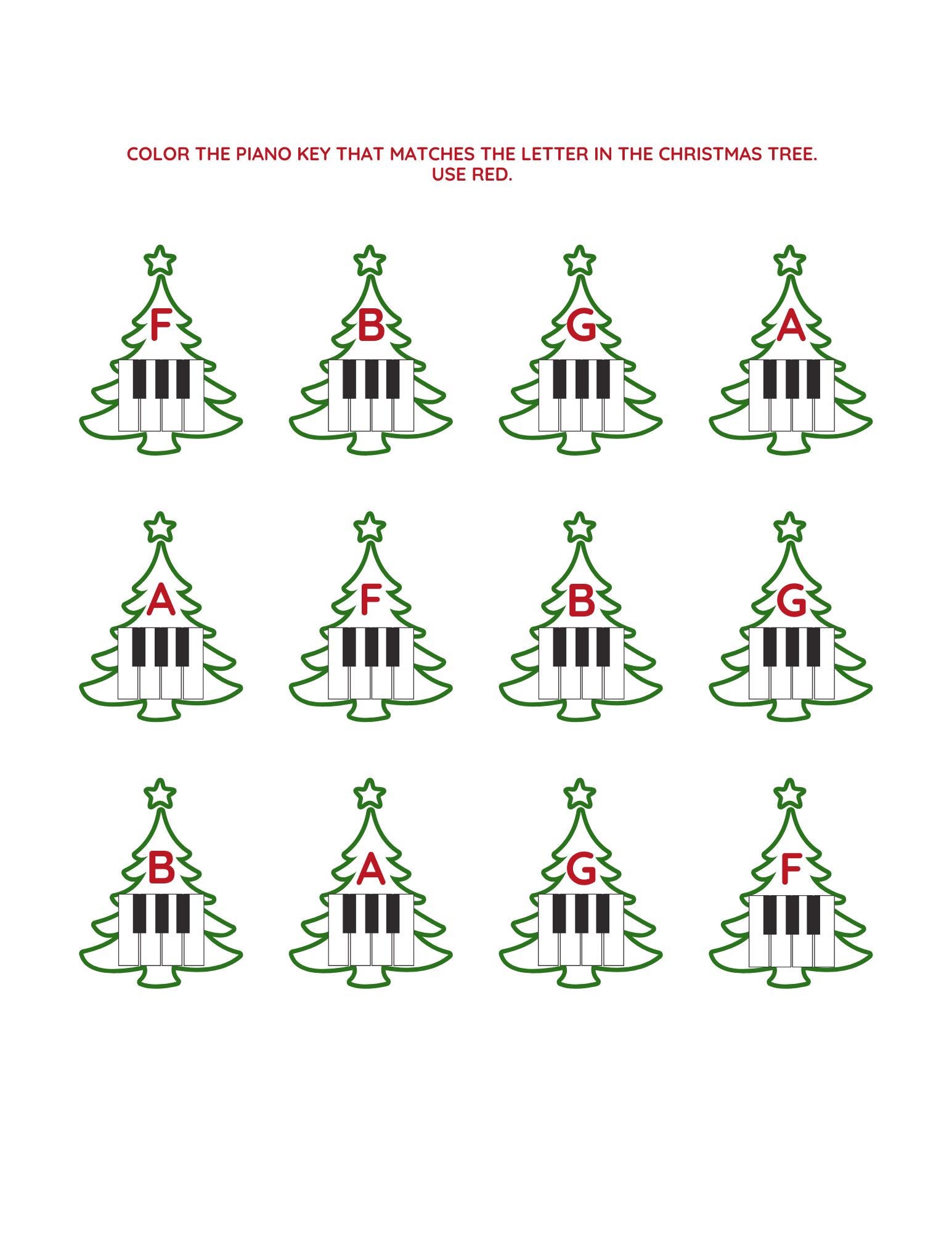 Christmas Music Worksheets Coloring Worksheets Piano Worksheets ...