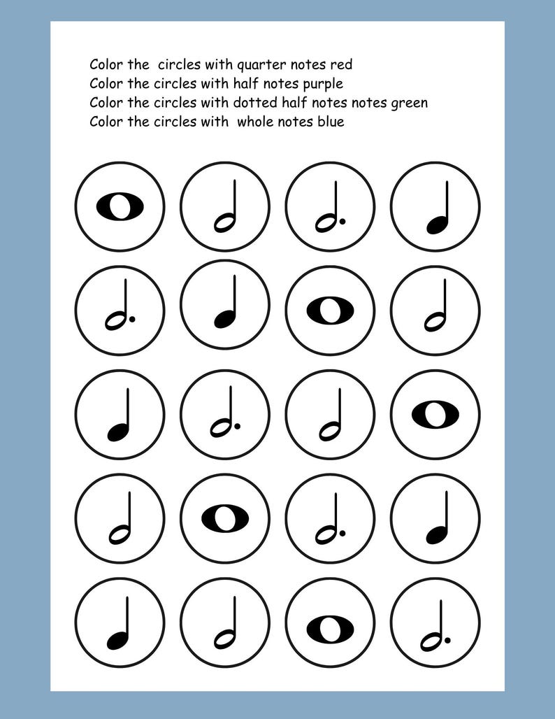 Music Note Worksheets Music Theory Worksheets Music Printable Music ...