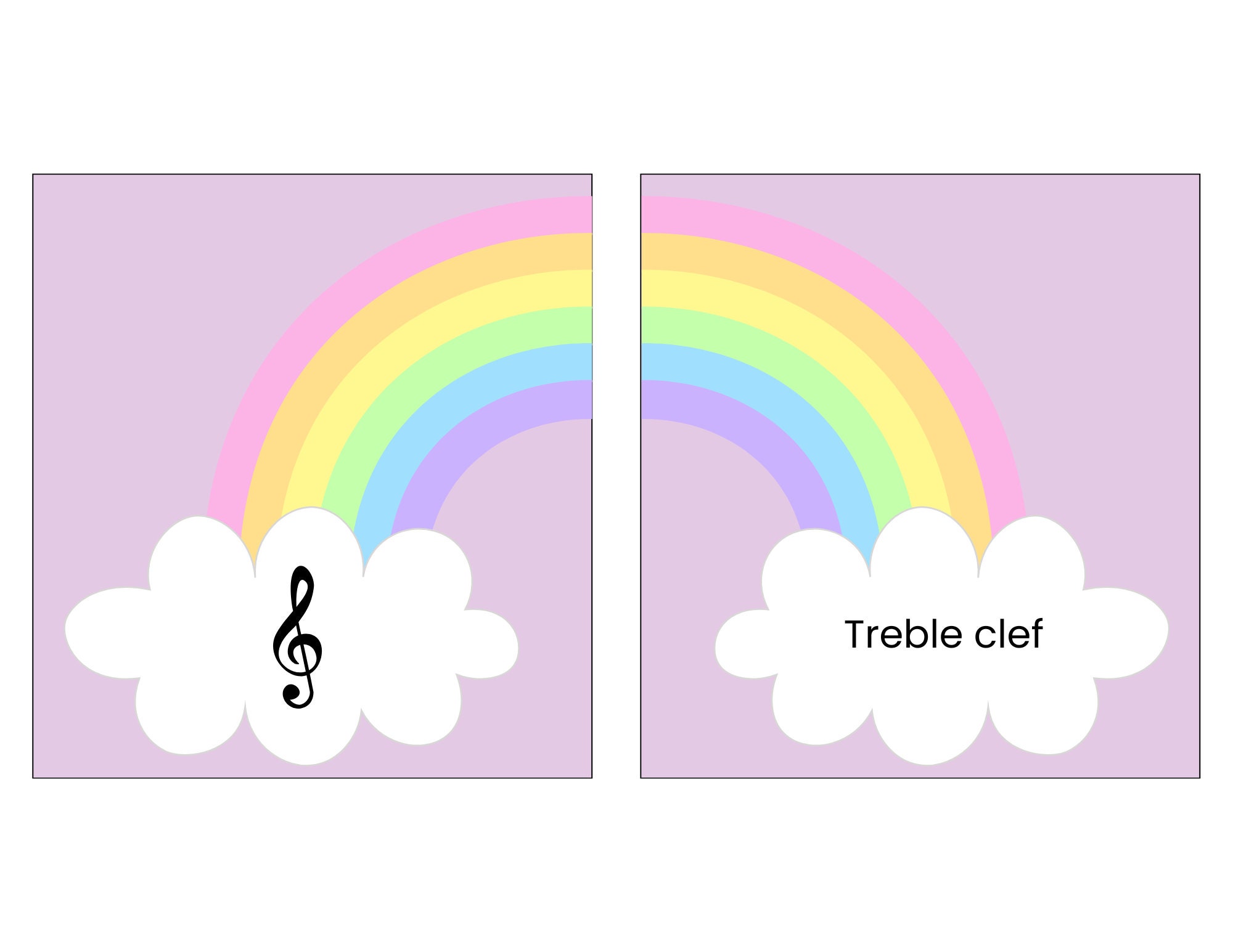 Music Symbol Puzzles Music Flashcards Piano Lesson Music - Etsy