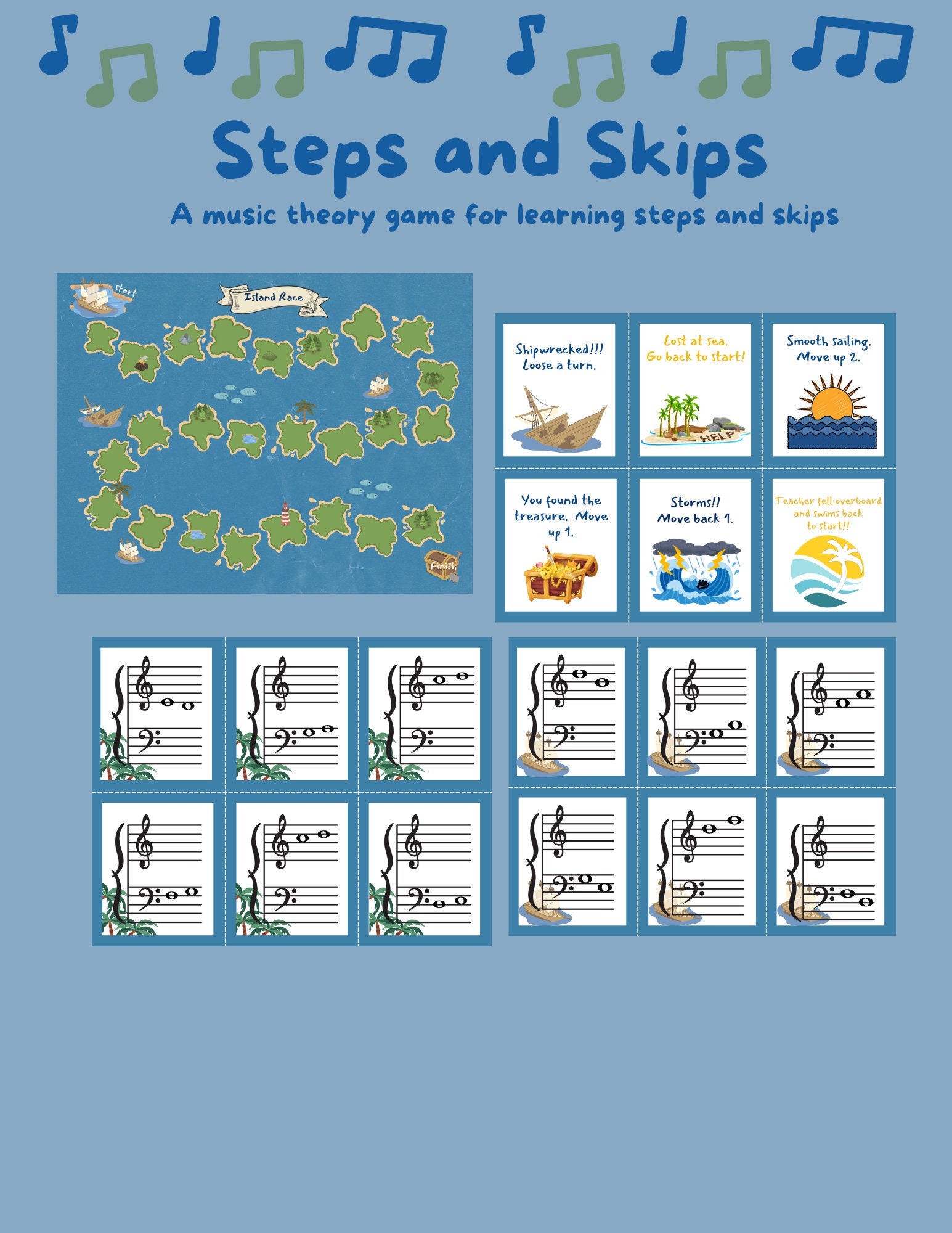 Music Theory Games and Worksheets - Etsy