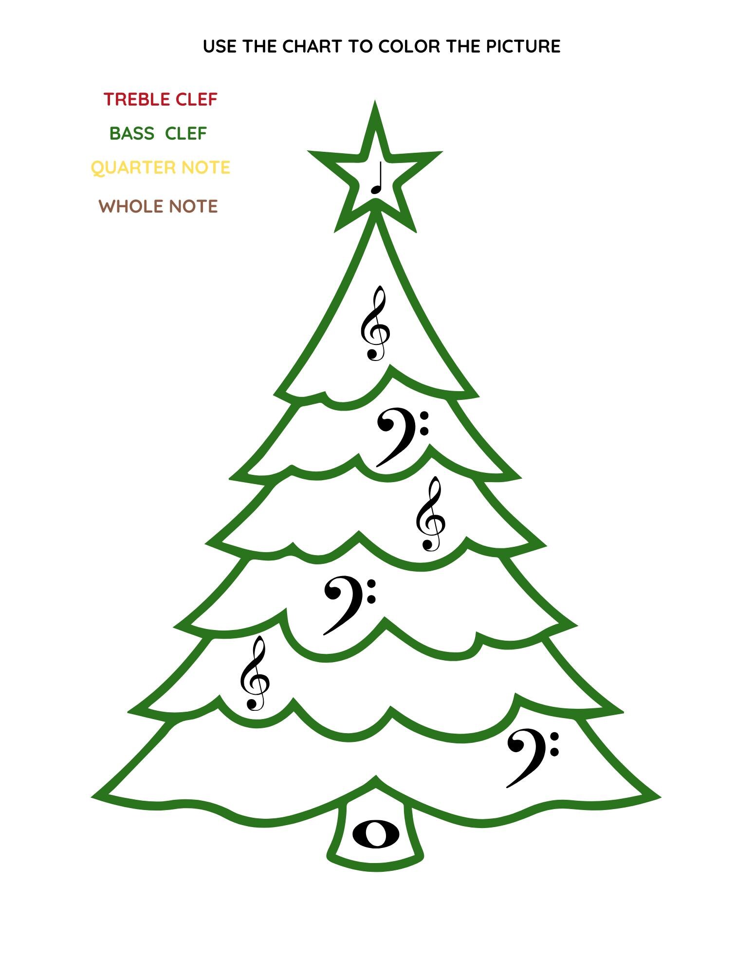 Christmas Music Worksheets Coloring Worksheets Piano Worksheets ...