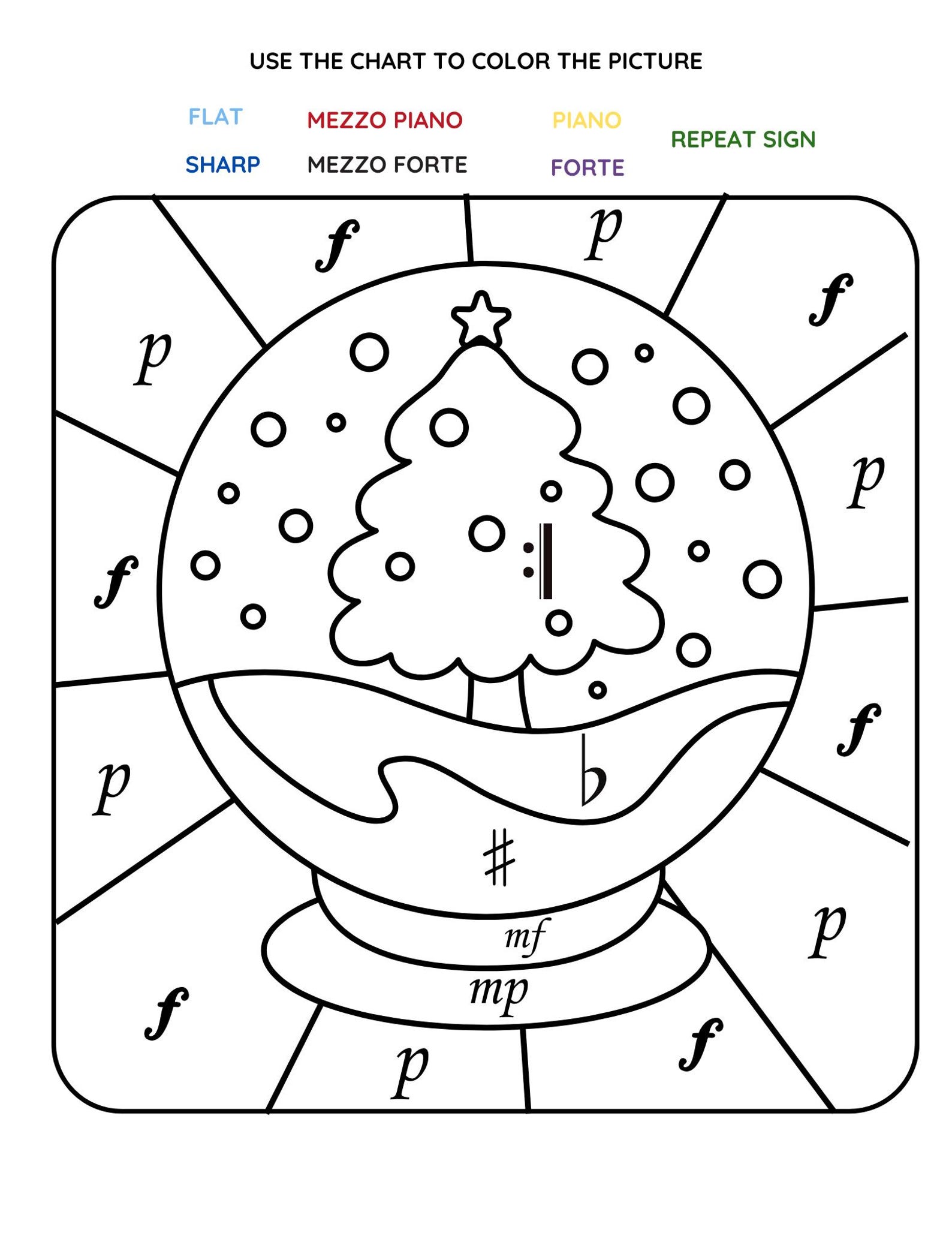 Christmas Music Worksheets Coloring Worksheets Piano Worksheets ...