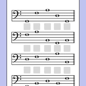 Music Worksheets Basic Note Reading Treble Clef Worksheets Bass Clef ...