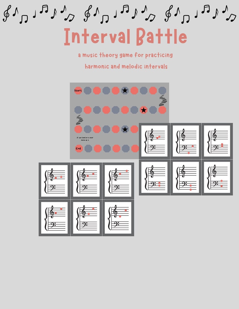 Interval Battle Music Theory Game Piano Game Piano Lessons Music ...