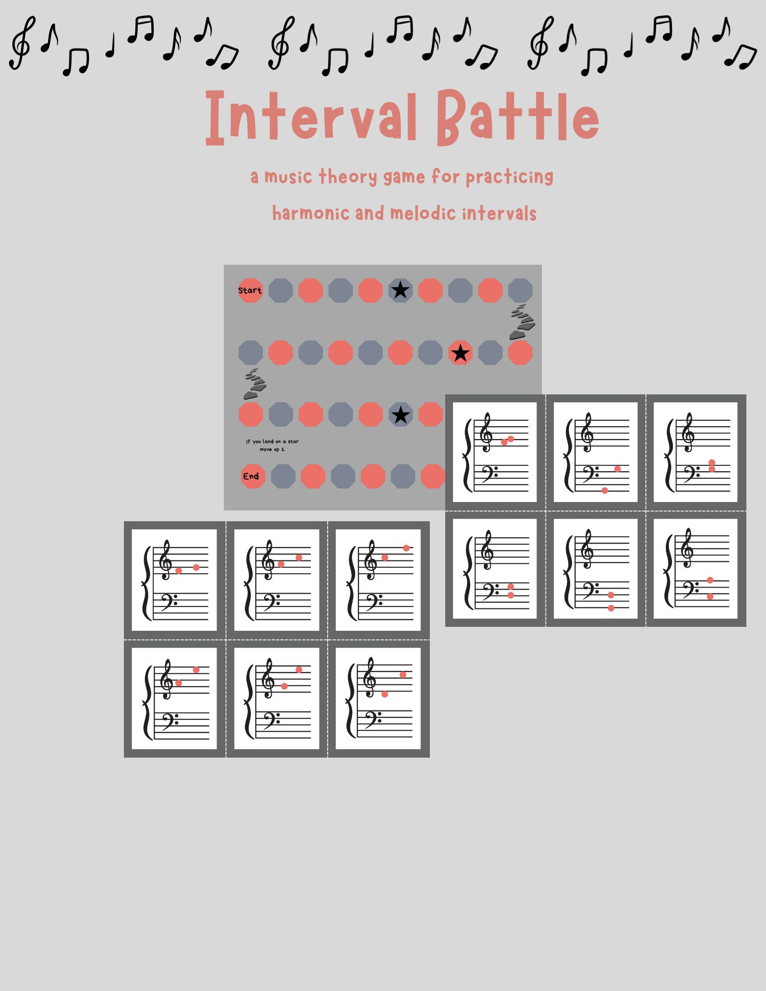 Interval Battle Music Theory Game Piano Game Piano Lessons Music ...