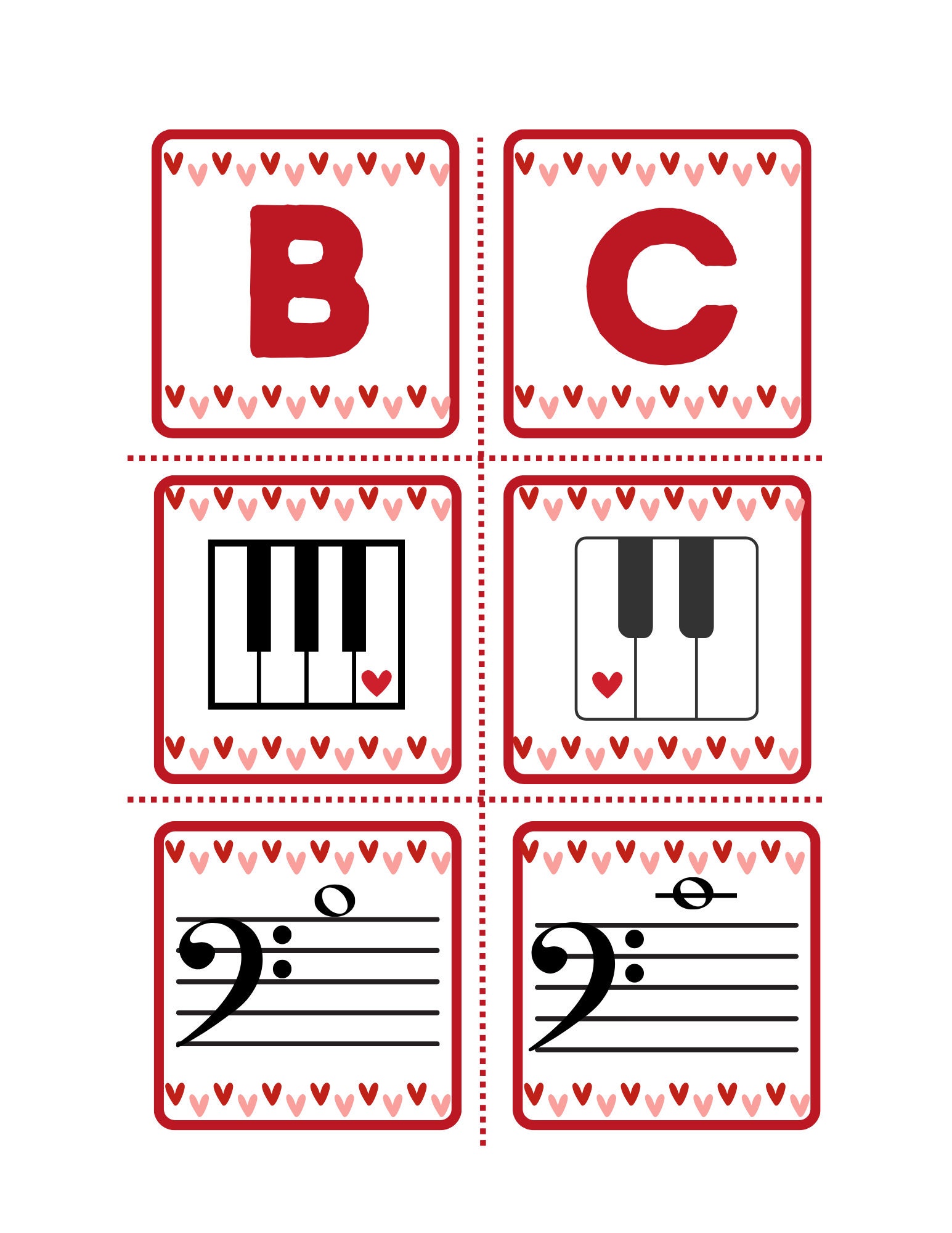 Music Flashcards Piano Lessons Music Activity Music Game Piano Games ...