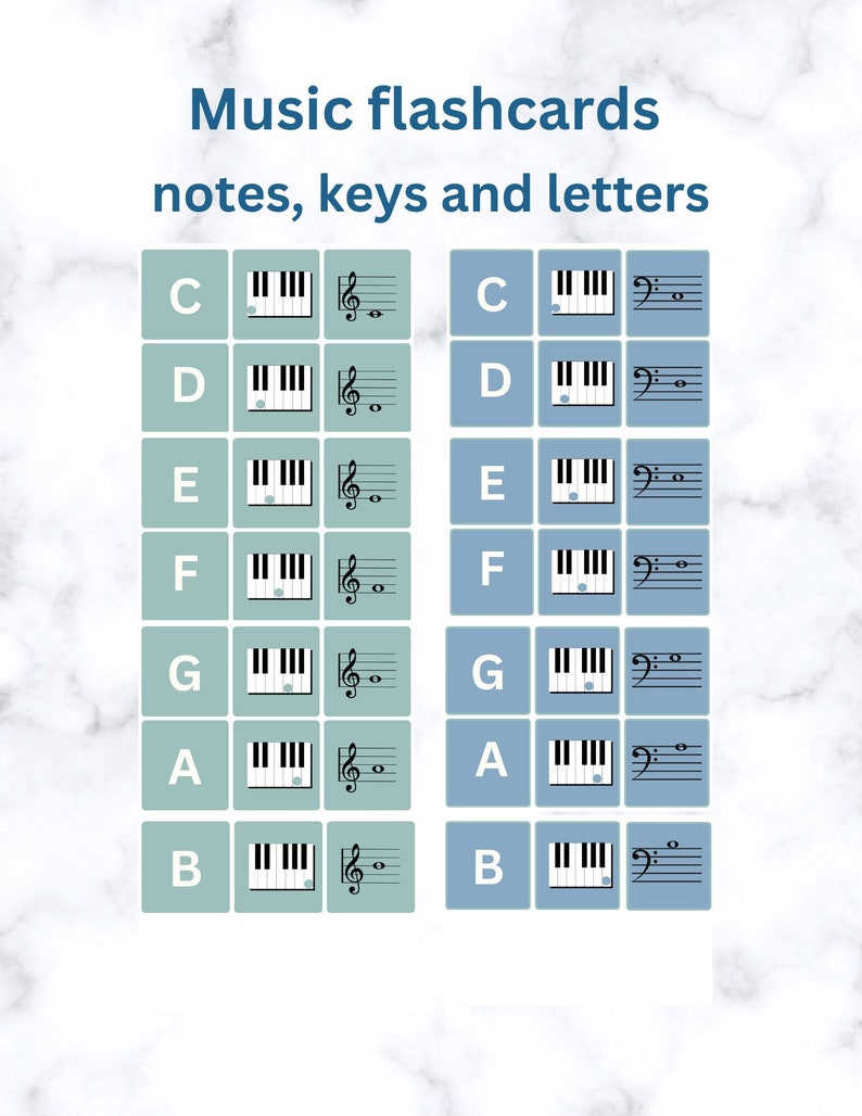 Music Flashcards Piano Flashcards Piano Lesson Group Piano Lesson Group ...