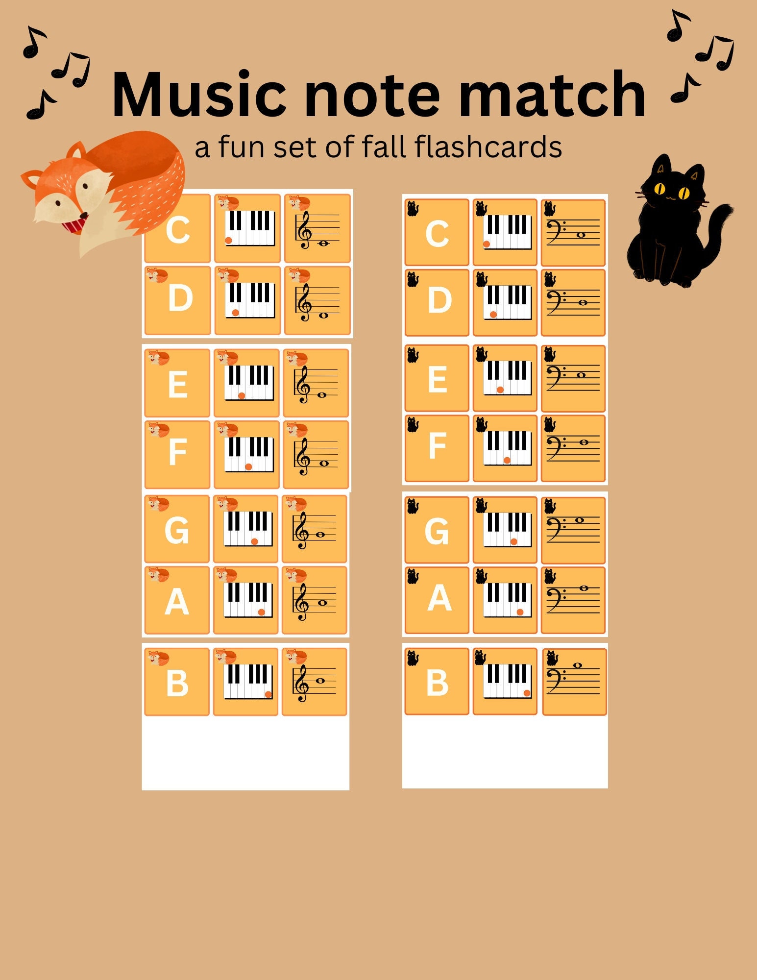 Music Flashcards Piano Lessons Music Lessons Homeschool Music Piano ...