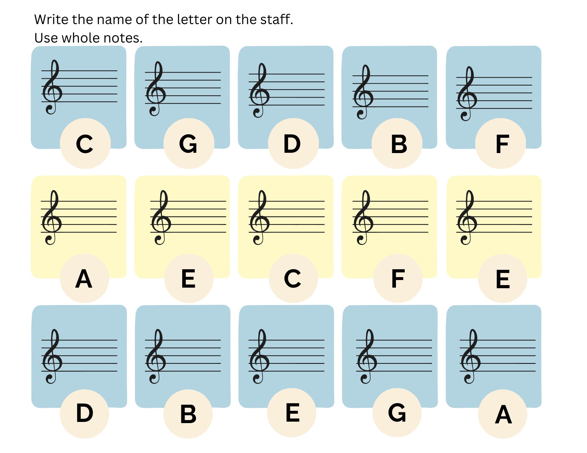 Music Theory Worksheets Music Printable Piano Homework Music Lesson ...