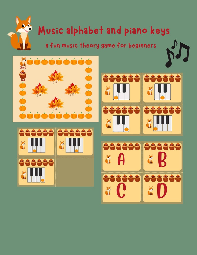 Piano Game Piano Keys Music Alphabet Game Piano Lesson Activity ...