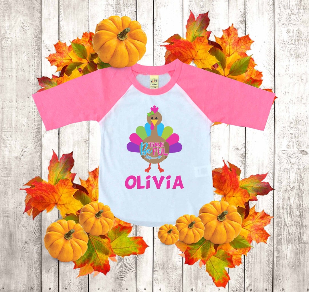 Turkey Thanksgiving Shirt, Turkey Girl Shirt, Personalized Turkey ...