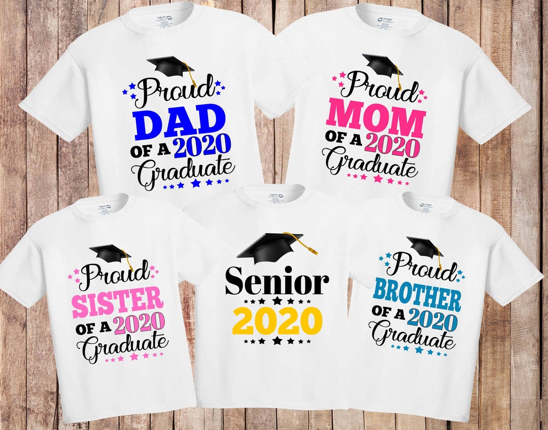 Family Graduation Shirts: Proud Mom, Dad, Graduate Cotton Tees - Etsy