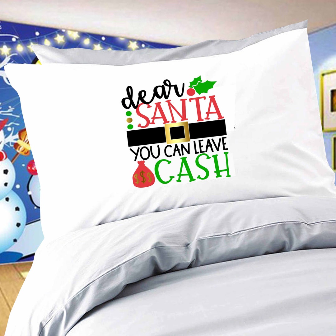 Christmas Pillowcase, 1st Christmas, Personalized Pillowcase, Santa ...