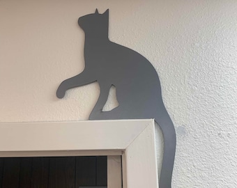 Cat Door Topper Cat Silhoette Door Topper Cat Door Frame - Etsy