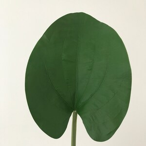 Long Green Artificial Leaf, Fake Round Leaf, Fake Foliage, Faux Lotus ...