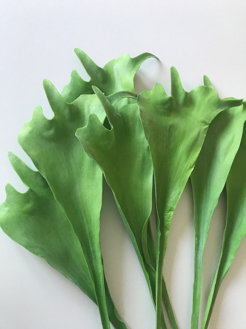 Fake green leaf artifitical green leaf realistic fake fresh | Etsy