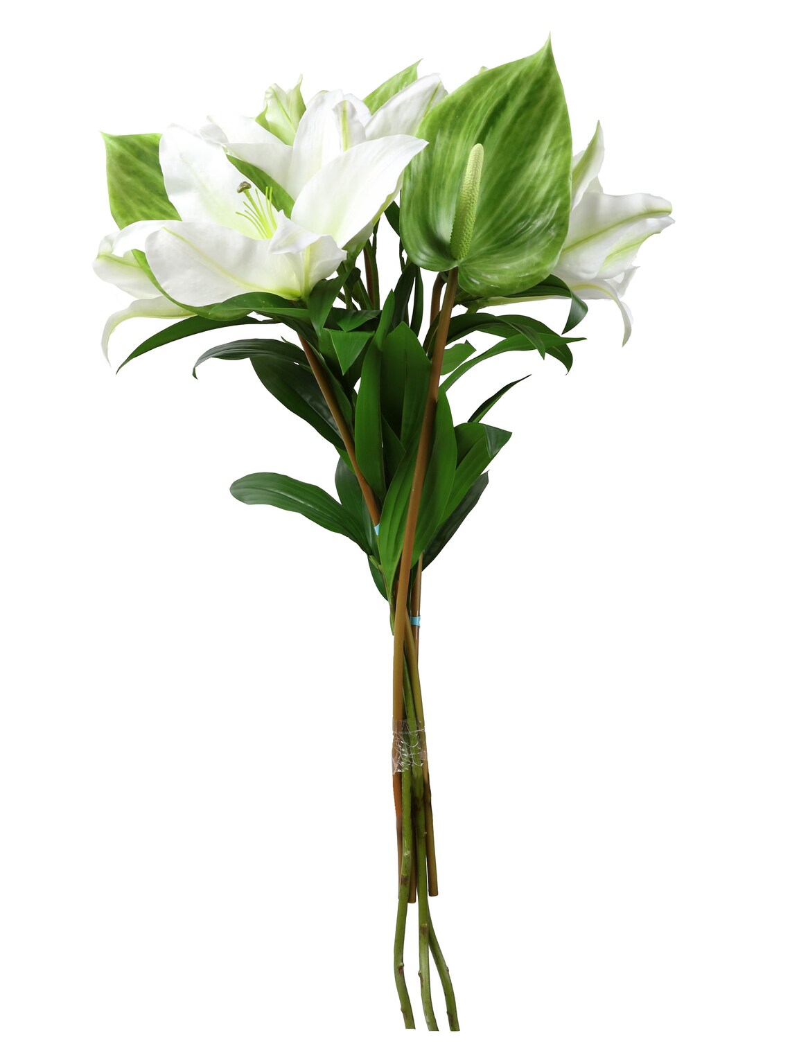 Artificial Lily and Spathiphyllum Bouquet - Etsy