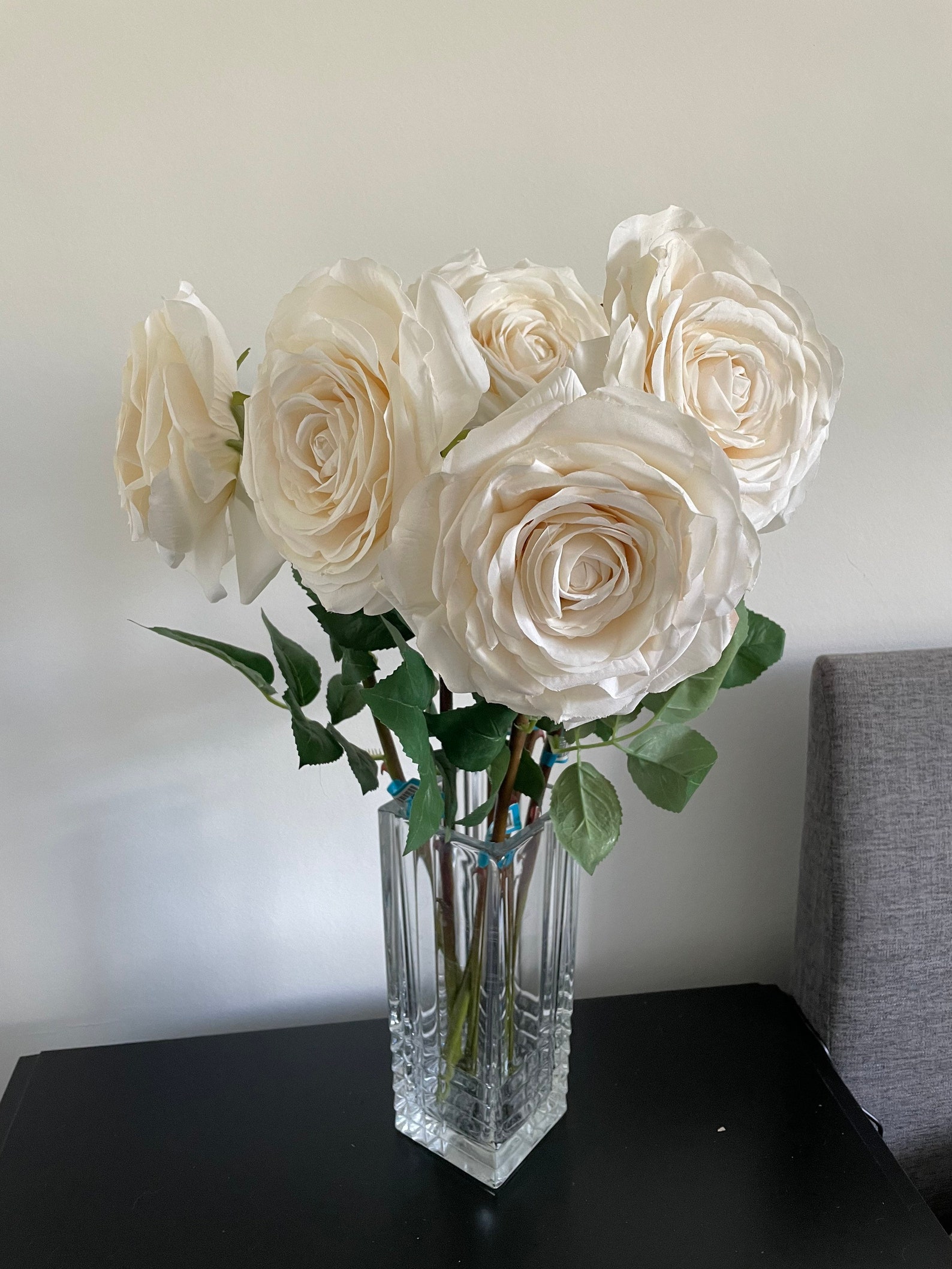 Artificial White Rose, Fresh Looks Faux White Rose, Artificial ...