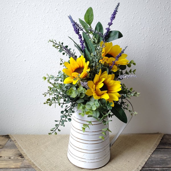 Sunflower Pitcher - Etsy