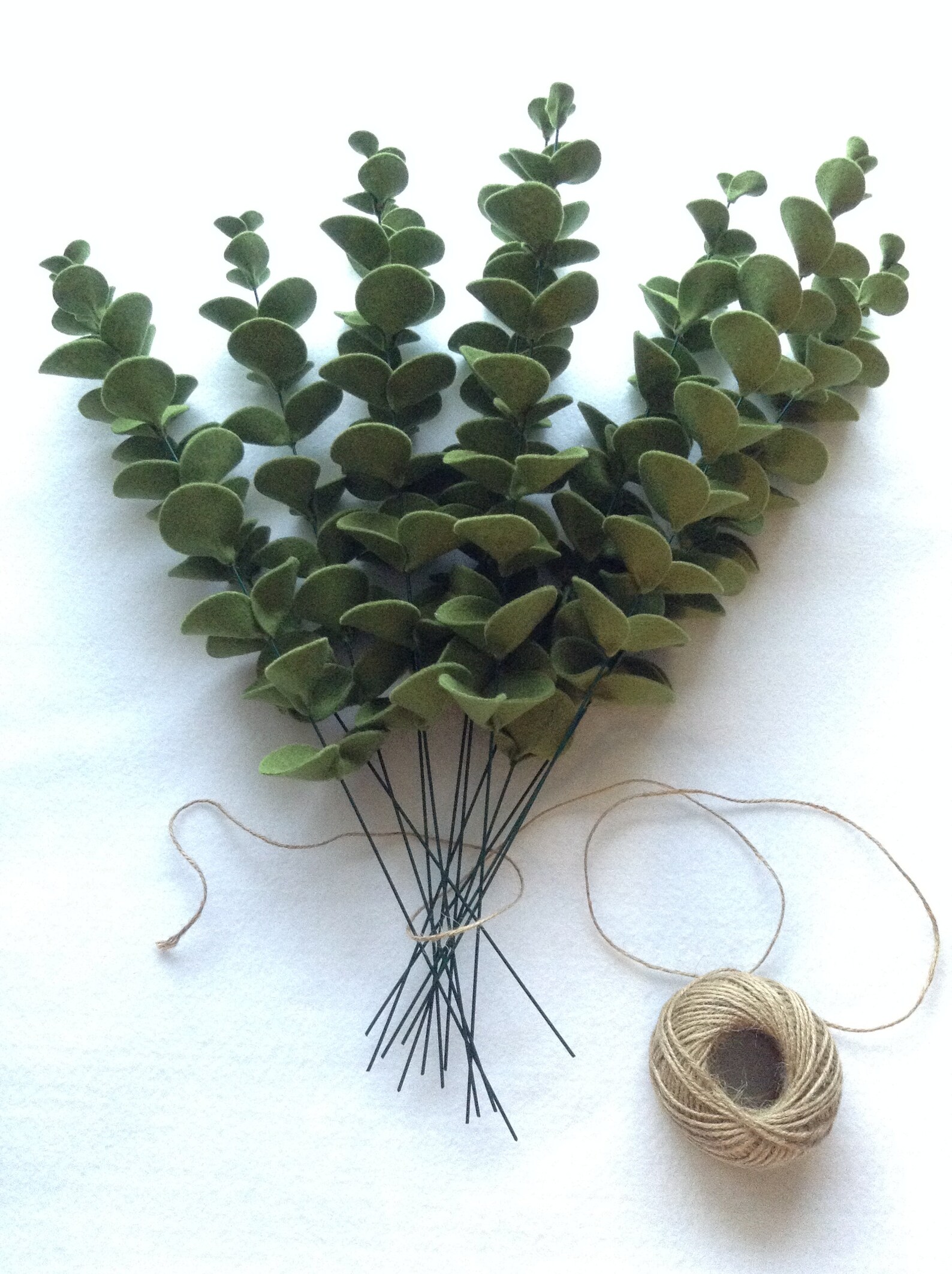 Artificial Eucalyptus Stem, Felt Eucalyptus, Silver Dollar Eucalyptus ...