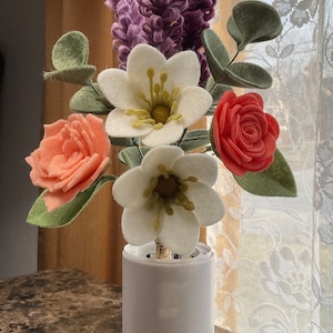 Spring Felt Flower, Felt Flower Bouquet, Spring Felt Flower Bouquet ...