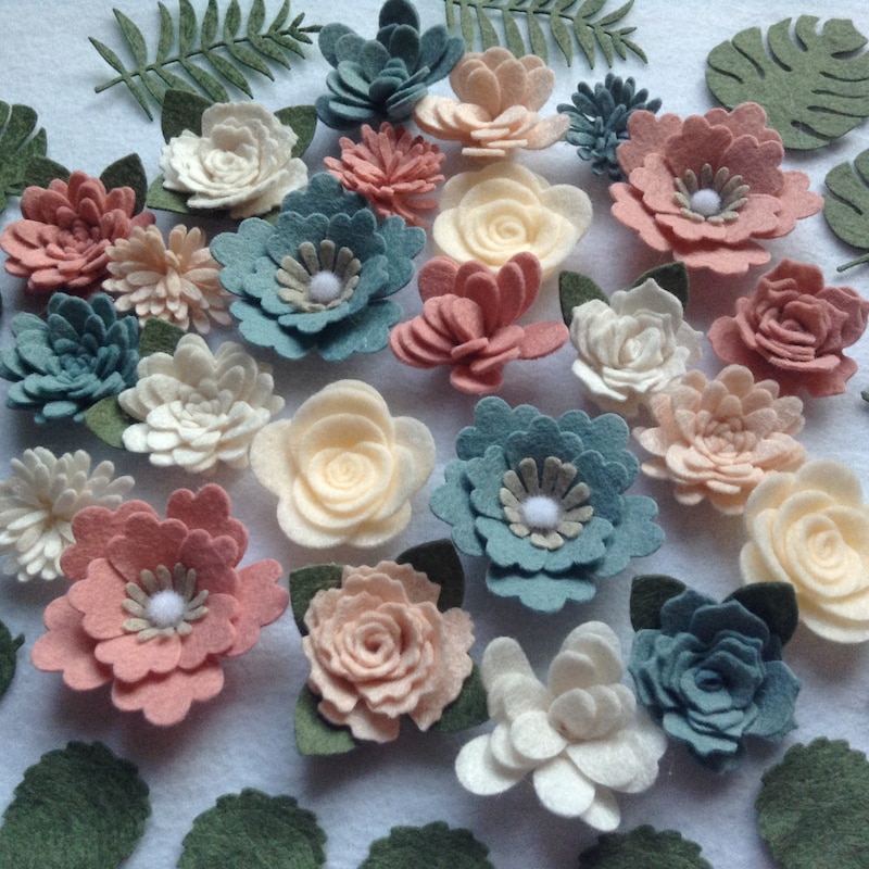 Felt Flowers - Etsy