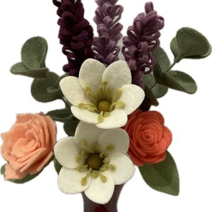 Spring Felt Flower, Felt Flower Bouquet, Spring Felt Flower Bouquet ...