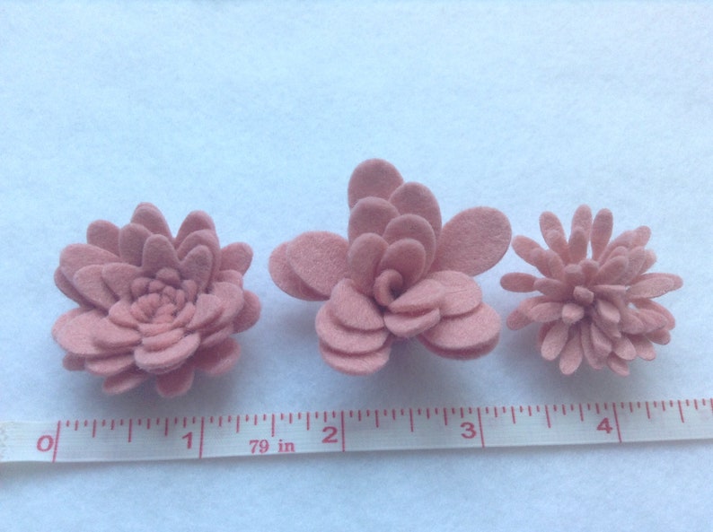 Loose Felt Flowers Unattached Felt Flowers DIY Flowers - Etsy