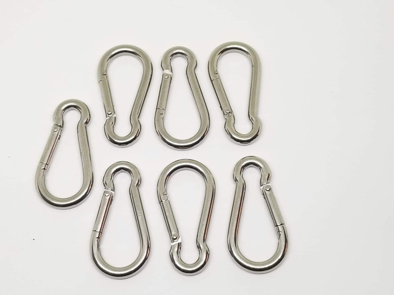 3 Inch T316 Stainless Steel Spring Snap Hook Carabiner, Set of 20 - Etsy