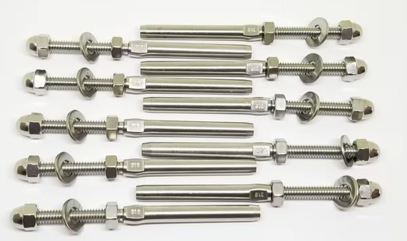 3 Conductor 16 AWG Cable T316 Stainless Steel Cable Railing Fittings ...