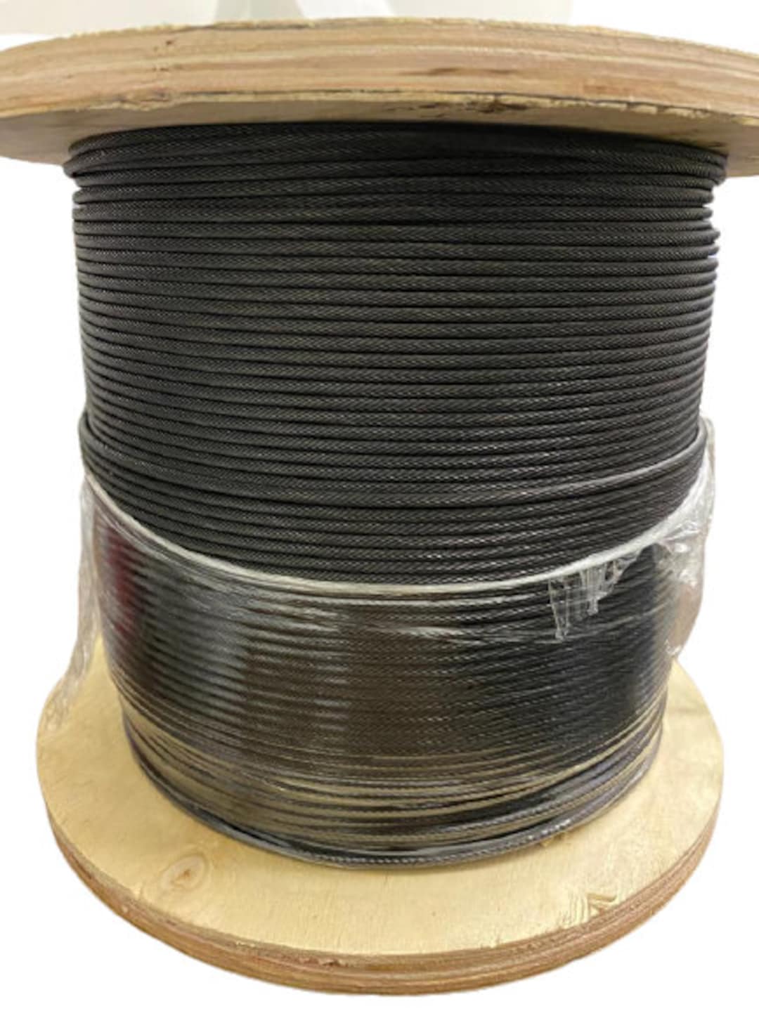 1000 FT 3/16" 1x19 Strand Black Oxide Stainless Steel Cable Best for ...