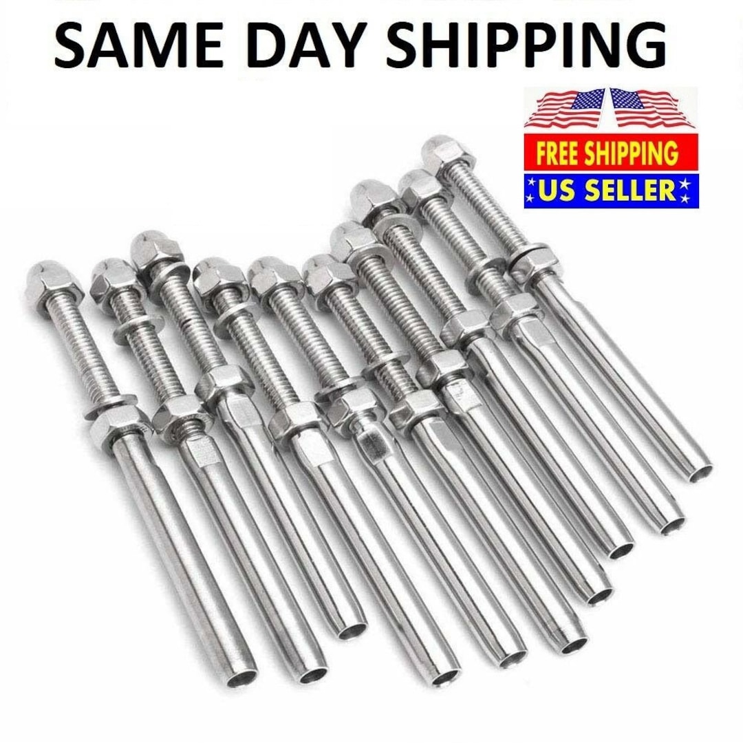 T316 Stainless Steel Swage Threaded Tensioner End Fittings - Etsy